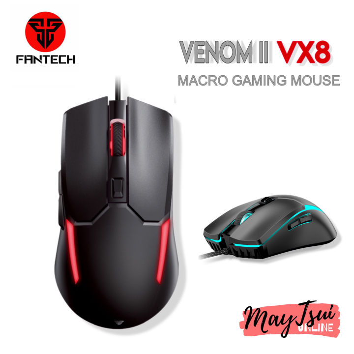 FANTECH VENOM II VX8 Wired Macro RGB Gaming Mouse 8000 DPI | Lazada PH
