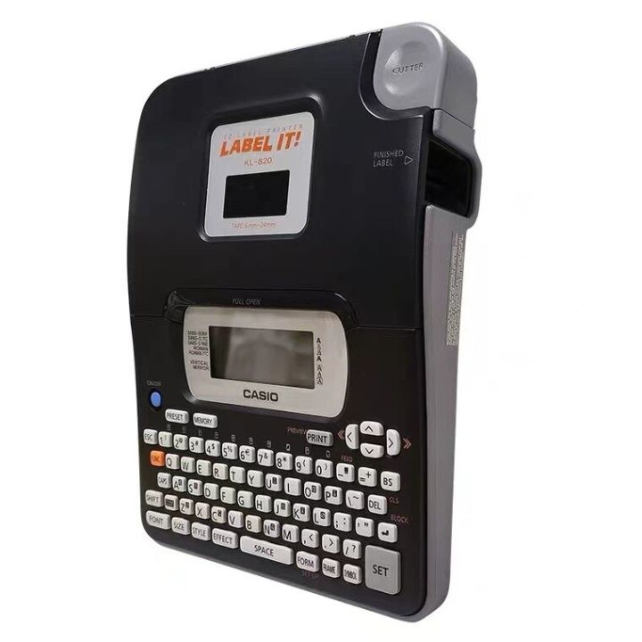Original Casio KL-820 Thermal Transfer Machine Terminal Identification LABEL MAKER For Casio XR ...