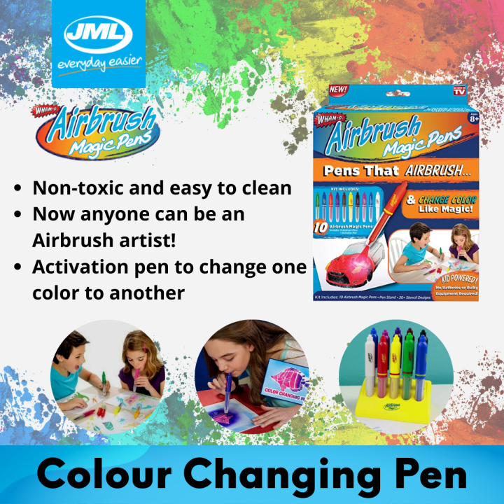 [JML Official] Air Brush Magic | Colouring paint pen kids | Lazada ...