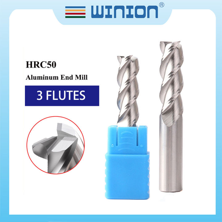 WINION HRC50 Milling Cutter For Aluminum Router Bit Tungsten Steel End ...