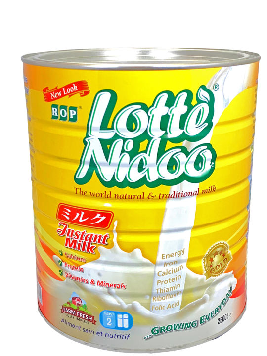 Fresh milk New Zealand instant Milk Lotte Nidoo 2.5KG TIN Susu Penuh ...