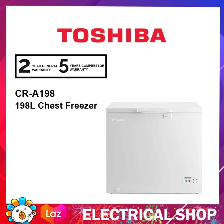 TOSHIBA Fridge / Freezer' Dual Function CRA198M CR-A198M 198L CHEST ...