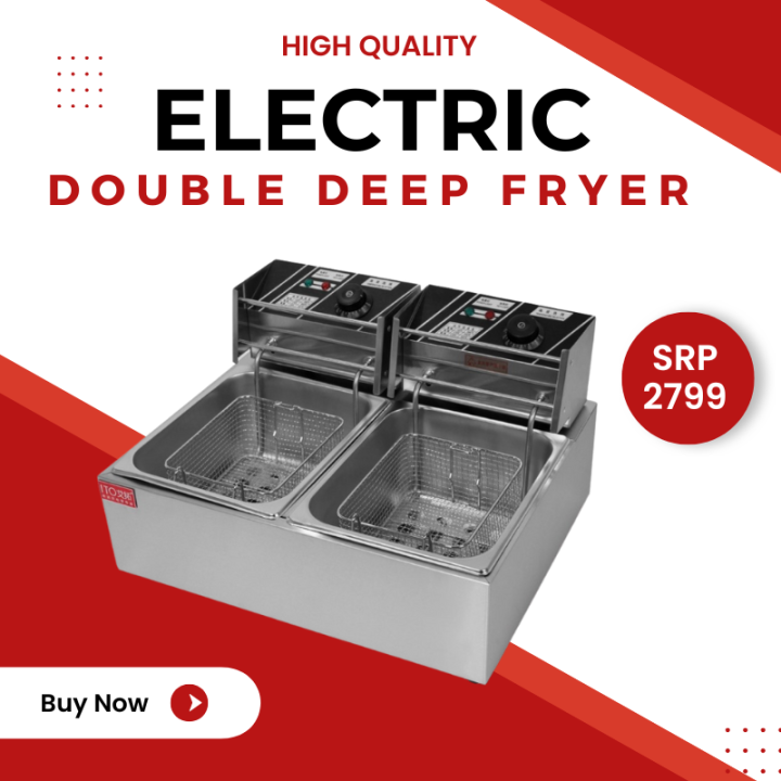 Electric Deep Fryer 220V Stainless Steel Frying Machine Electric Fryer ...