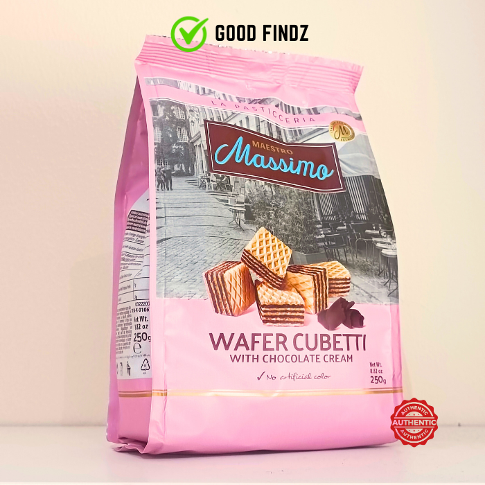Maestro Massimo Wafer Cubetti with Chocolate Cream 250g Wafer Cube ...