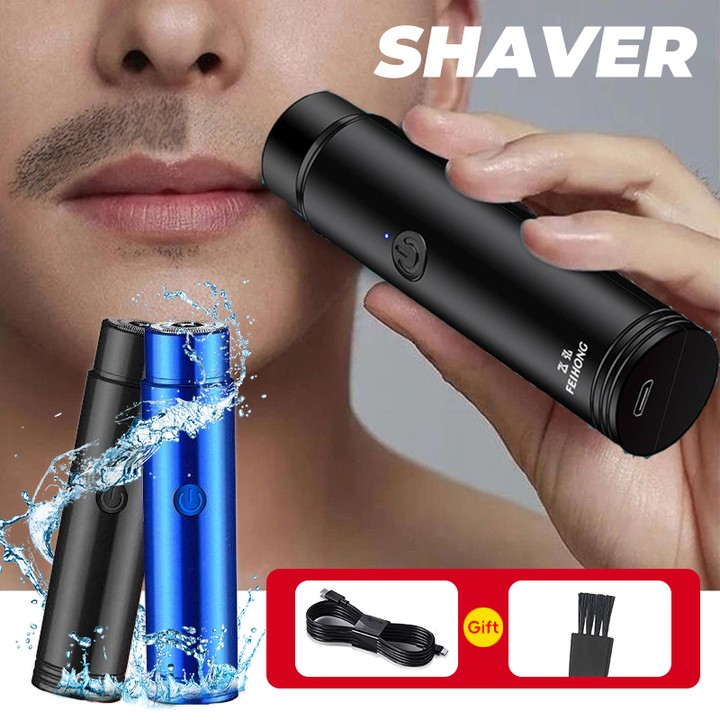 Mini Electric Shaver for Men Rechargeable Portable Travel USB Washable ...