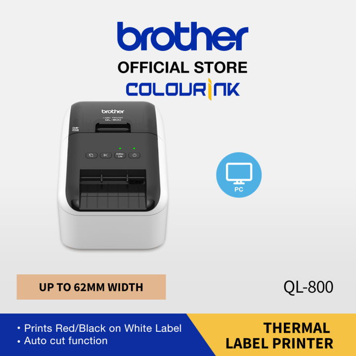 Brother Thermal Label Printer QL-800 for Barcode QR Code Document Label ...
