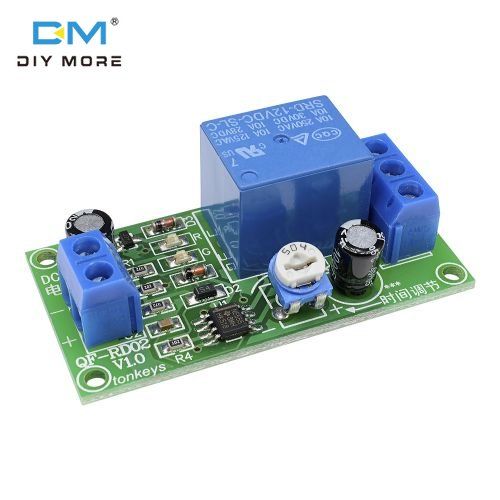 diymore NE555 Delay Relay DC 12V Timing Delay Timer Switch Adjustable ... diymore NE555 Delay Relay DC 12V Timing Delay Timer Switch Adjustable ...