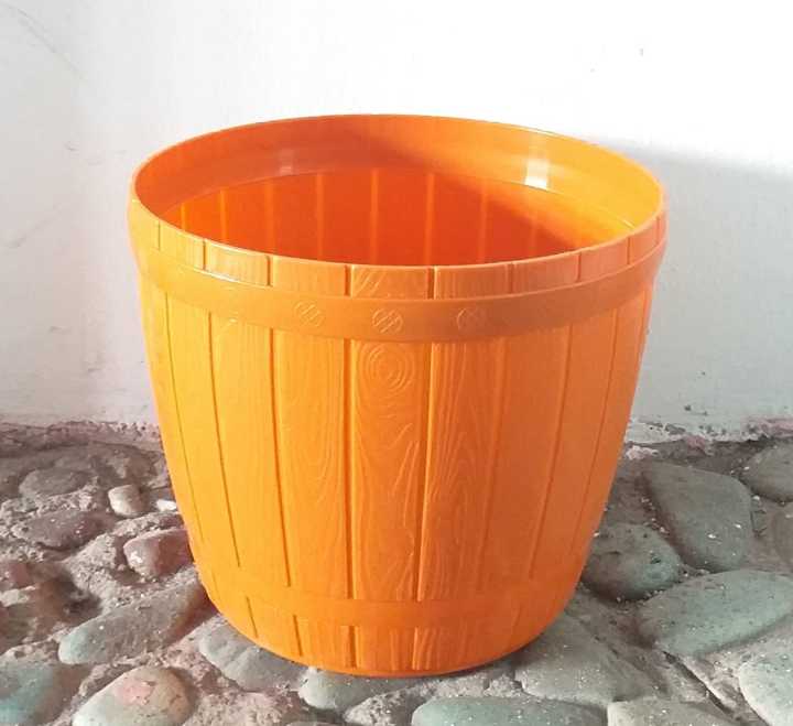 Pot Bunga Motif Gentong Kayu no 18 Warna Coklat | Lazada Indonesia