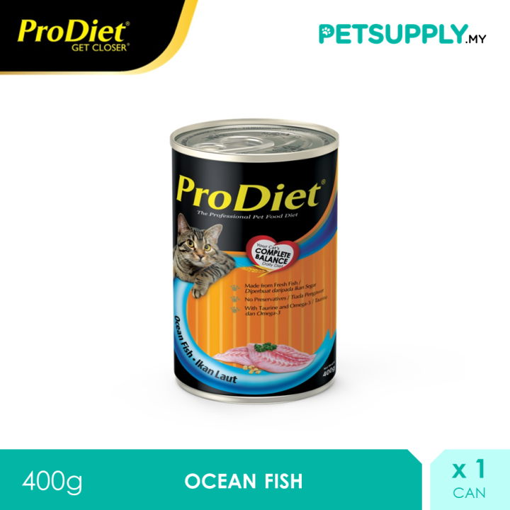 ProDiet 400G Ocean Fish Wet Cat Food [makanan kucing PETSUPPLY.MY] | Lazada