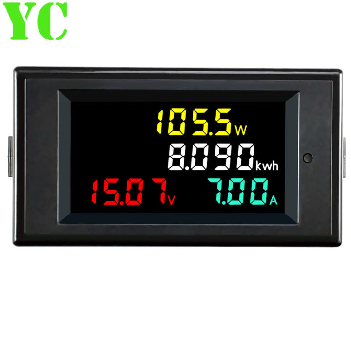 4 in 1 DC Voltmeter Ammeter Power Energy Meter DC 7.0-20.0V/DC 14.0-600 ...