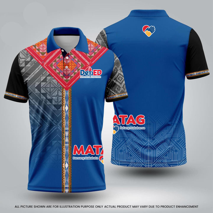 2024 DEPED MATATAG POLO SHIRT FULL SUBLIMATION POLO-Shirt FOR Men AND ...