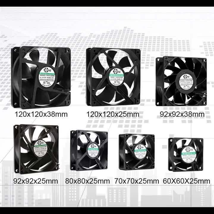 SXDOOL EC Fan Dual Ball 60mm 70mm 80mm 90mm 120mm EC Brushless Fan 110V ...