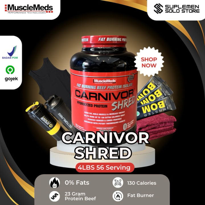 Carnivor shred Thermogenic Whey Protein 4lbs Musclemeds | Lazada Indonesia