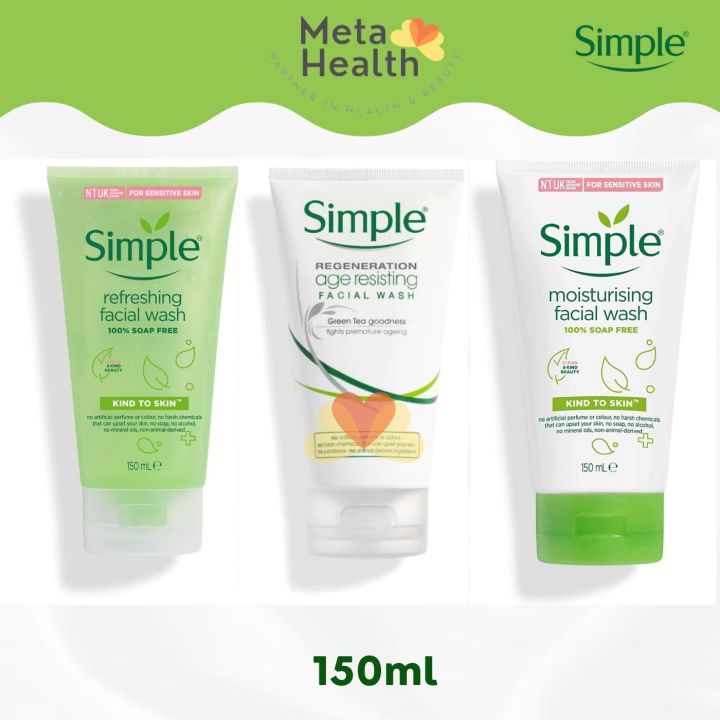 Simple Refreshing Facial Wash Gel 150ml / Simple Kind to Skin ...