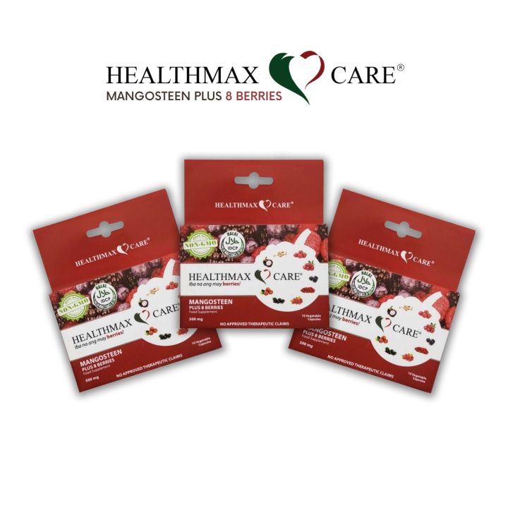 Healthmax Care Mangosteen Plus 8 Berries Vitamin Food Supplement 30 ...