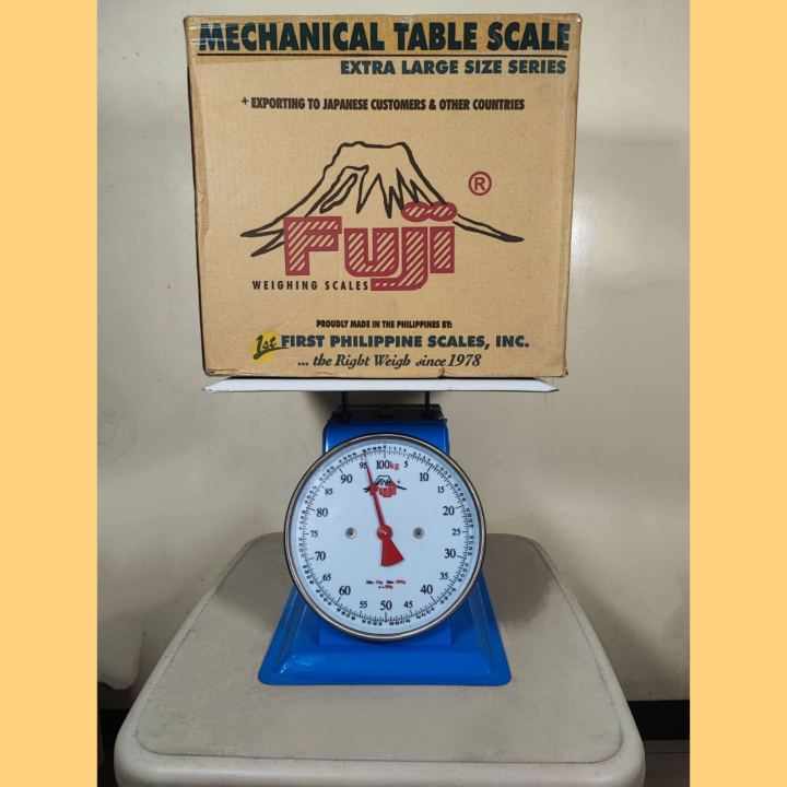 Fuji 100 kg. Flat Table Scale Timbangan 100 kilo Weighing Scale 100 kg ...