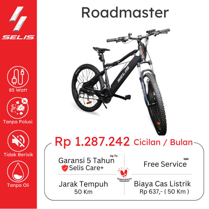 SEPEDA LISTRIK SELIS TIPE ROADMASTER | Lazada Indonesia