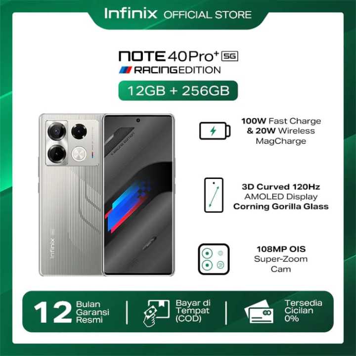 INFINIX NOTE 40 PRO 5G RAM 8+8/256GB BMW RACING EDITION | Lazada Indonesia
