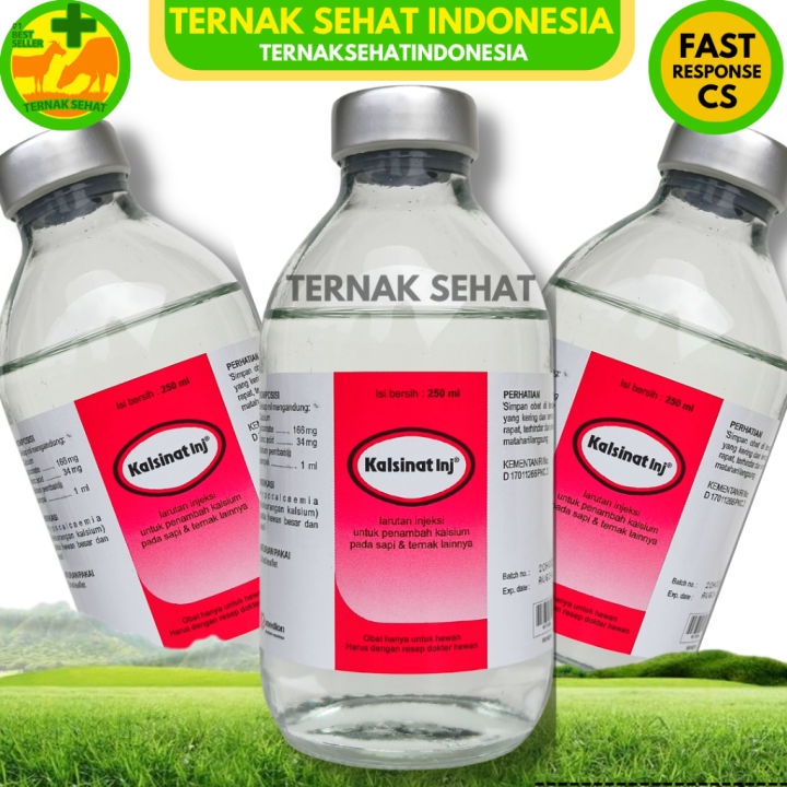 KALSINAT INJ 250ml - Obat untuk hipokalsemia milk fever pada sapi ...