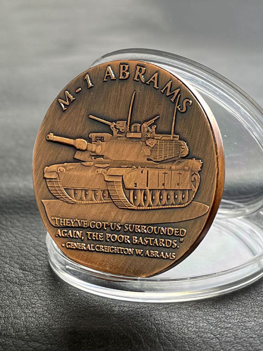 M1 Abrams Abrams Main Battle Tank Commemorative Medal Creative Texture ...
