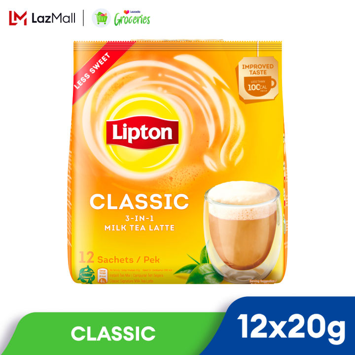 Lipton Milk Tea 3in1 Classic 12s x 20g | Lazada