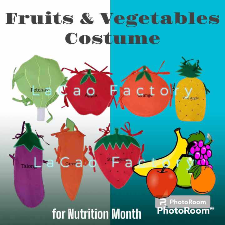 LACAO'S NUTRITION MONTH COSTUME// FRUITS & VEGETABLES// FOR KIDS | Lazada PH