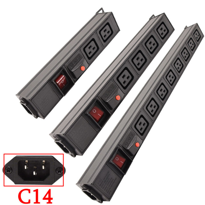 IEC C19 Socket Power Strip PDU Distribution Unit Overload Protection Break Switch Aluminium ...
