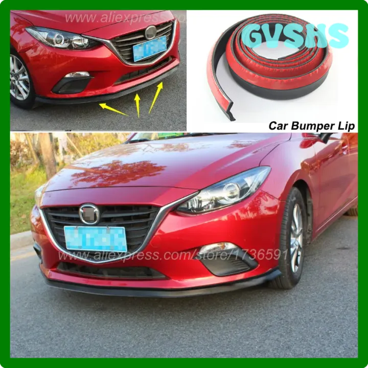 GVSHS Car Bumper Lip Deflector Lips For Mazda 2 3 5 6 8 CX-5 CX-4 CX-7 ...