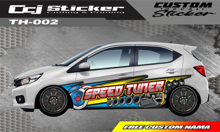 Decal stiker thailok brio, jazz, agya, yaris semua mobil city car ...