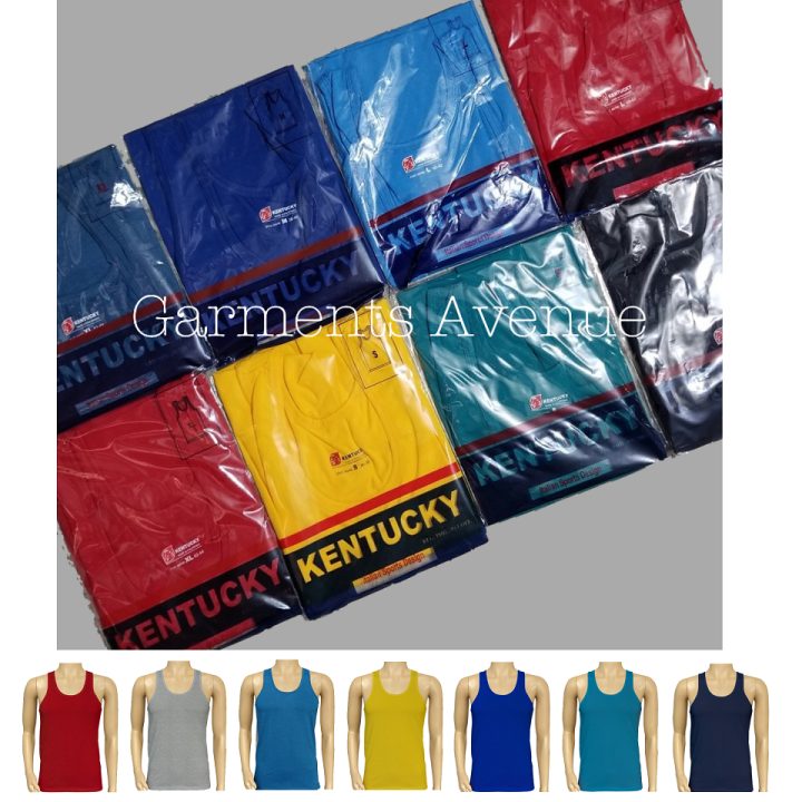 KENTUCKY COLORED Sando for Men - 6pcs | Lazada PH