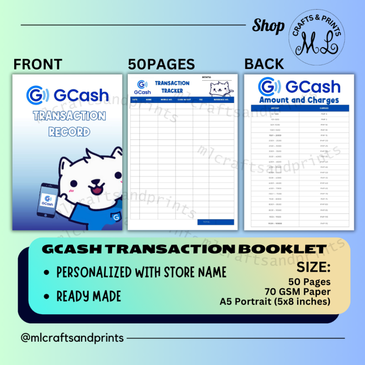 GCash Transaction Booklet v.2 | Lazada PH