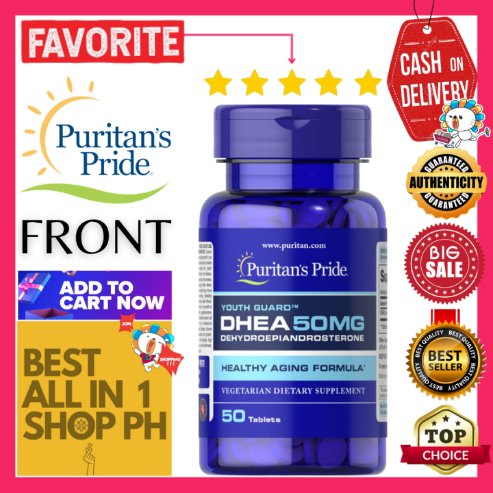 Puritan's Pride Youth Guard DHEA 50 mg 50 Tablets - Supports Healthy ...