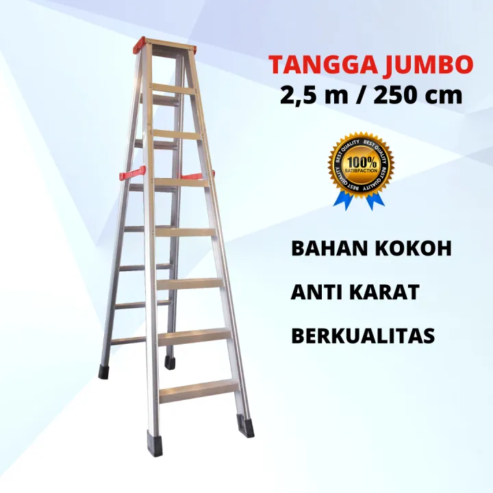 Tangga Lipat 2,5 meter Tangga Lipat Aluminium Tangga Lipat Original ...