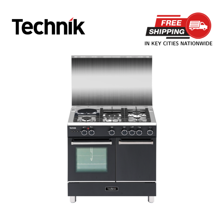 Technik 90 cm 4 Gas Burners with Wok Burner + 1 Electric Hot Plate ...