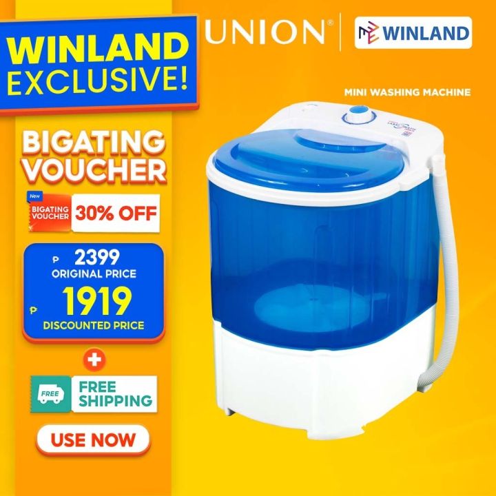 Union by Winland 2.0kg Single Tub Mini Washing Machine UGWM-20 | Lazada PH