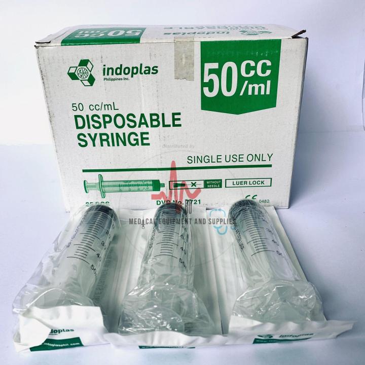 Indoplas Disposable Syringe - 50cc/ml | Lazada PH
