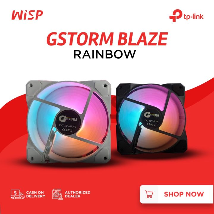 G STORM BLAZE RAINBOW Fan 120mm PC CPU Computer Case Cooling Fan ...