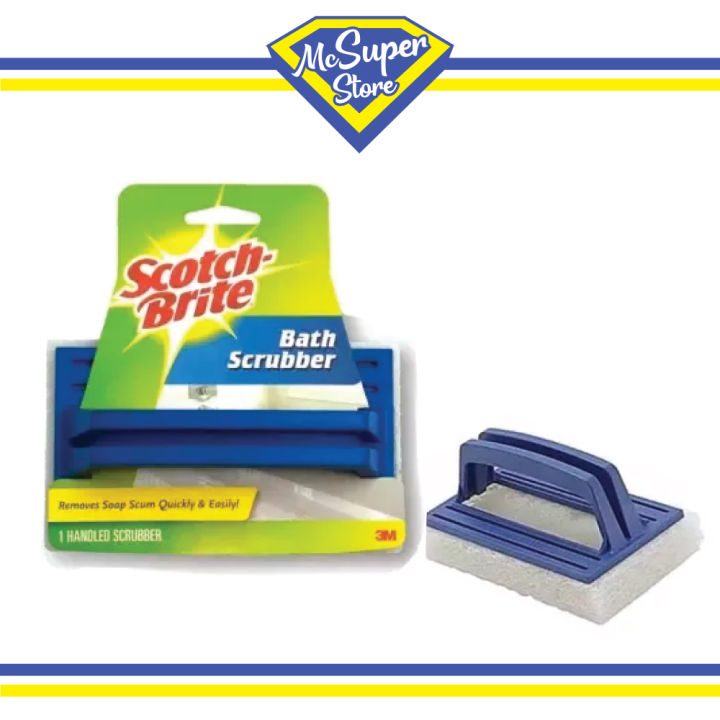 3M Scotch Brite 7723 Bath Scrubber Ceramic Tile Glass Door Fiberglass ...