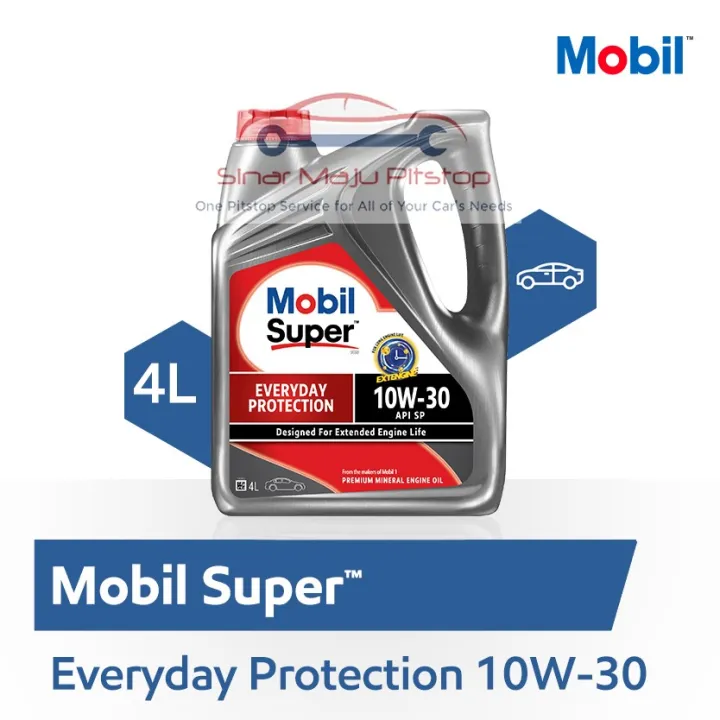 Mobil Super Everyday Protection SAE 10W-30 API SP - Pelumas Oli Mesin ...