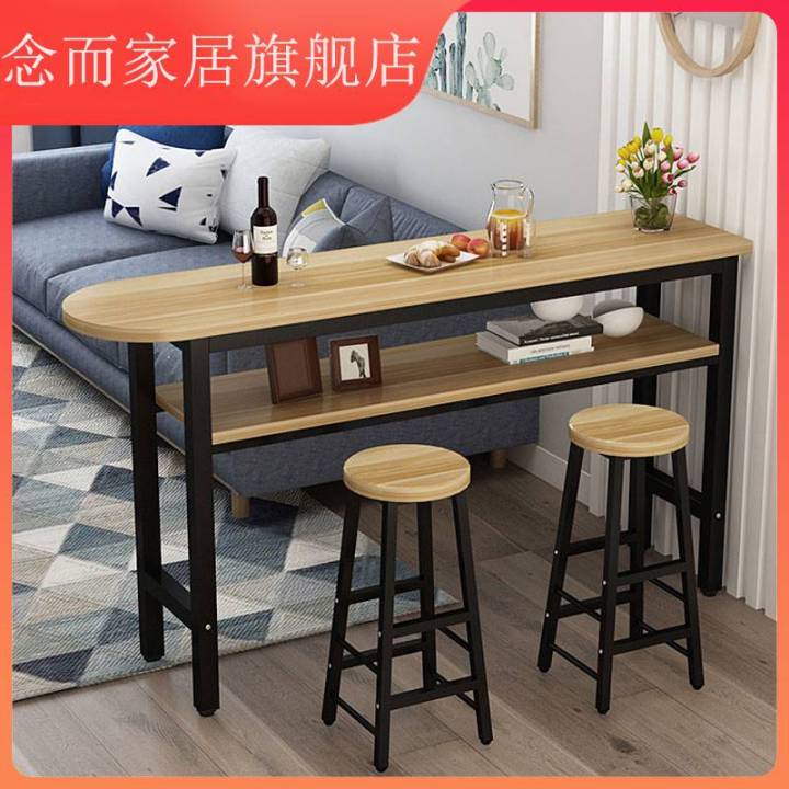 About modern semi-circular double partition living room small bar table ...