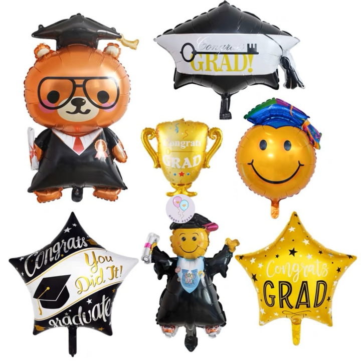 Balon Foil Graduation Mini / Balon Wisuda / Balon Toga / Balon ...