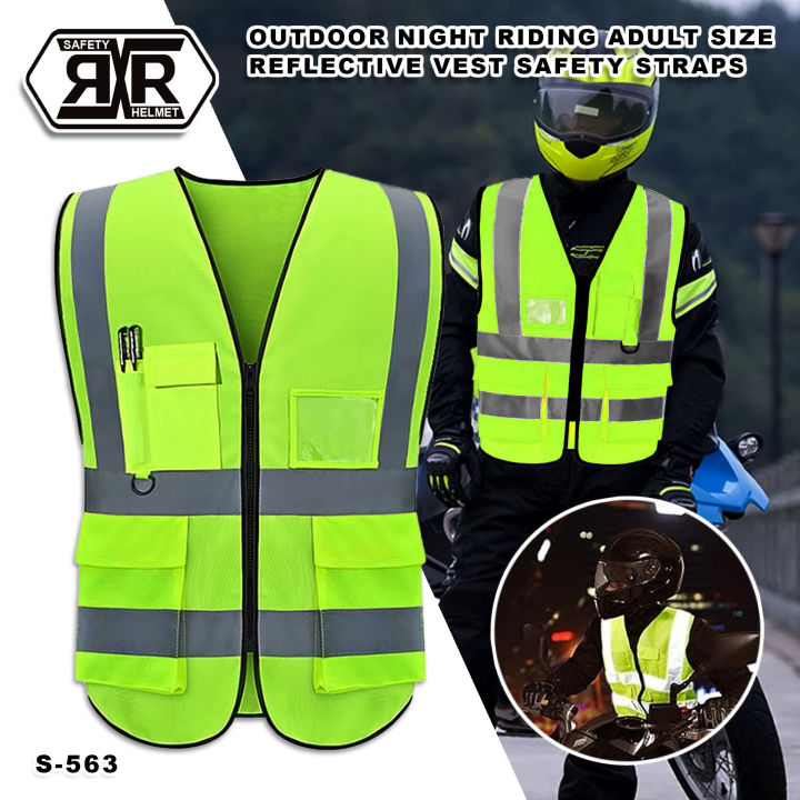RXR Adult Safety Vest High Visibility Reflective Vest Reflectorized ...