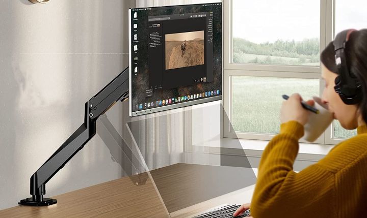 Ergonomic Single Monitor Arm | VESA Monitor Mount | Lazada Singapore