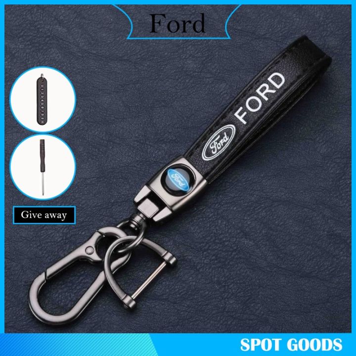 Ford Ranger t6 t7 wl Fiesta leather car Key rope ring Keychain | Lazada