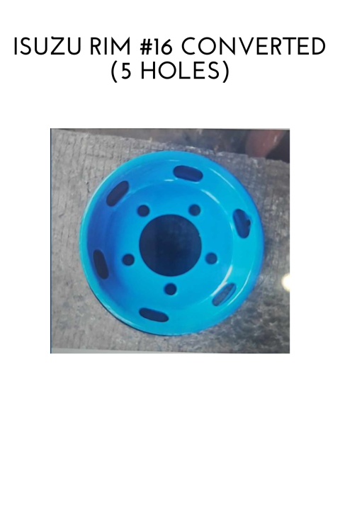 ISUZU RIM #16 CONVERTED 5 HOLES single tire | Lazada PH