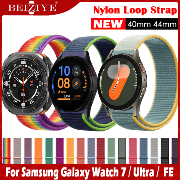 Nylon Loop strap For Samsung Galaxy Watch Ultra 47mm Watch FE Watch 6 ...