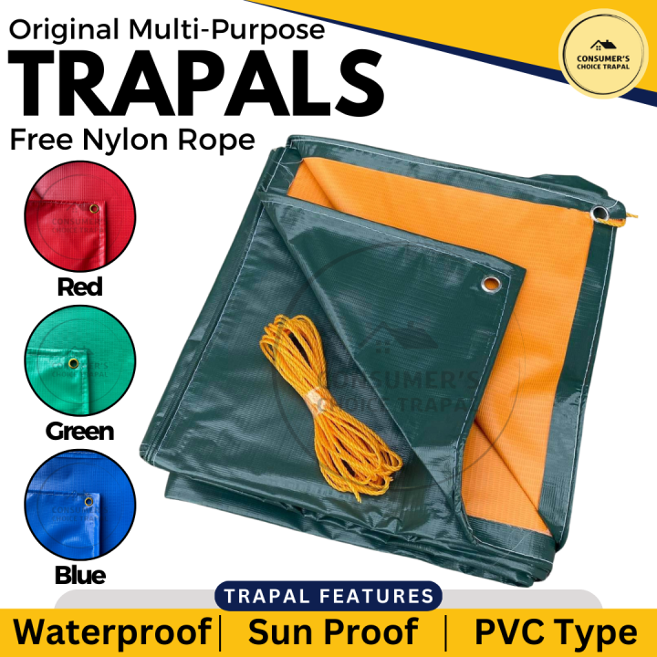 7x12ft Multi Functional Trapal PVC Type Affordable Tarpaulin Waterproof ...