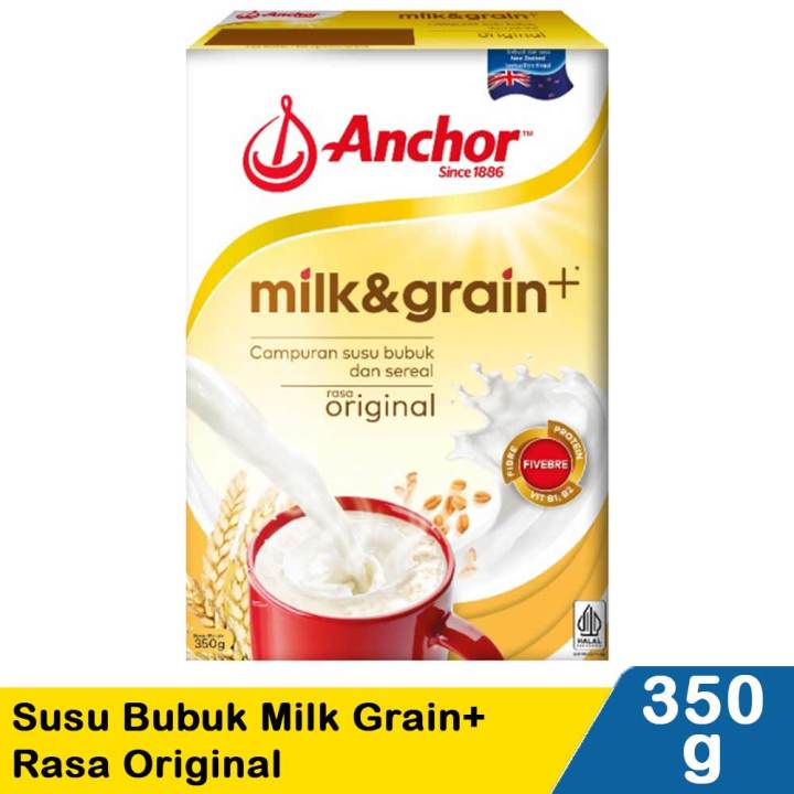 Anchor Susu Bubuk Milk & Grain+ Original 350Gram | Lazada Indonesia
