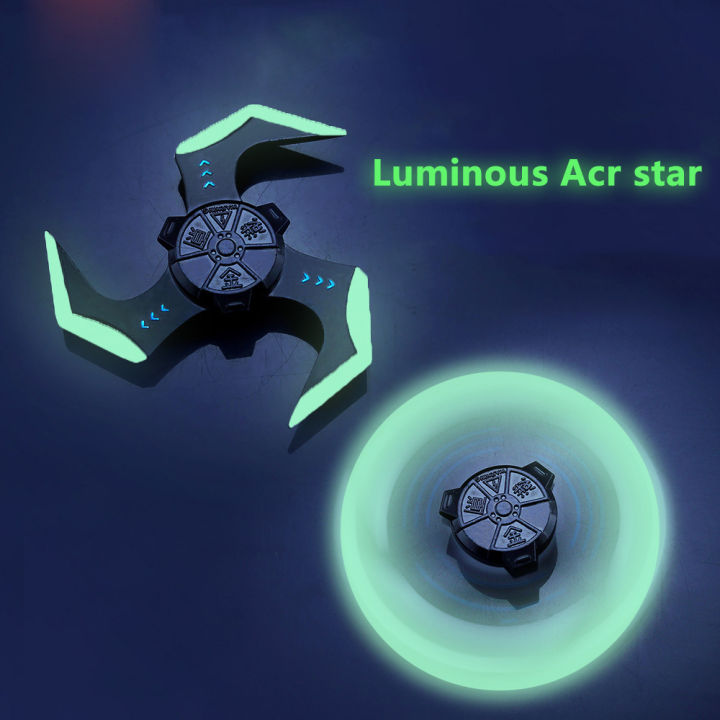 Arc Star Luminous Alloy Weapon Hand Spinner Decompression Fidget Autism ...
