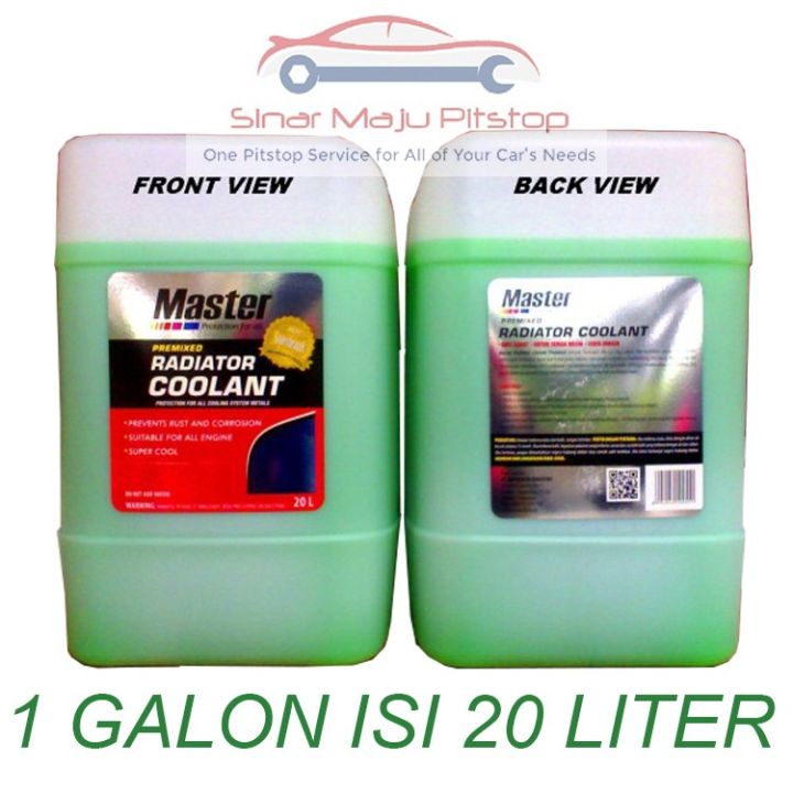 MASTER Premixed Radiator Coolant Galon 20 LITER ORIGINAL - Air Radiator ...